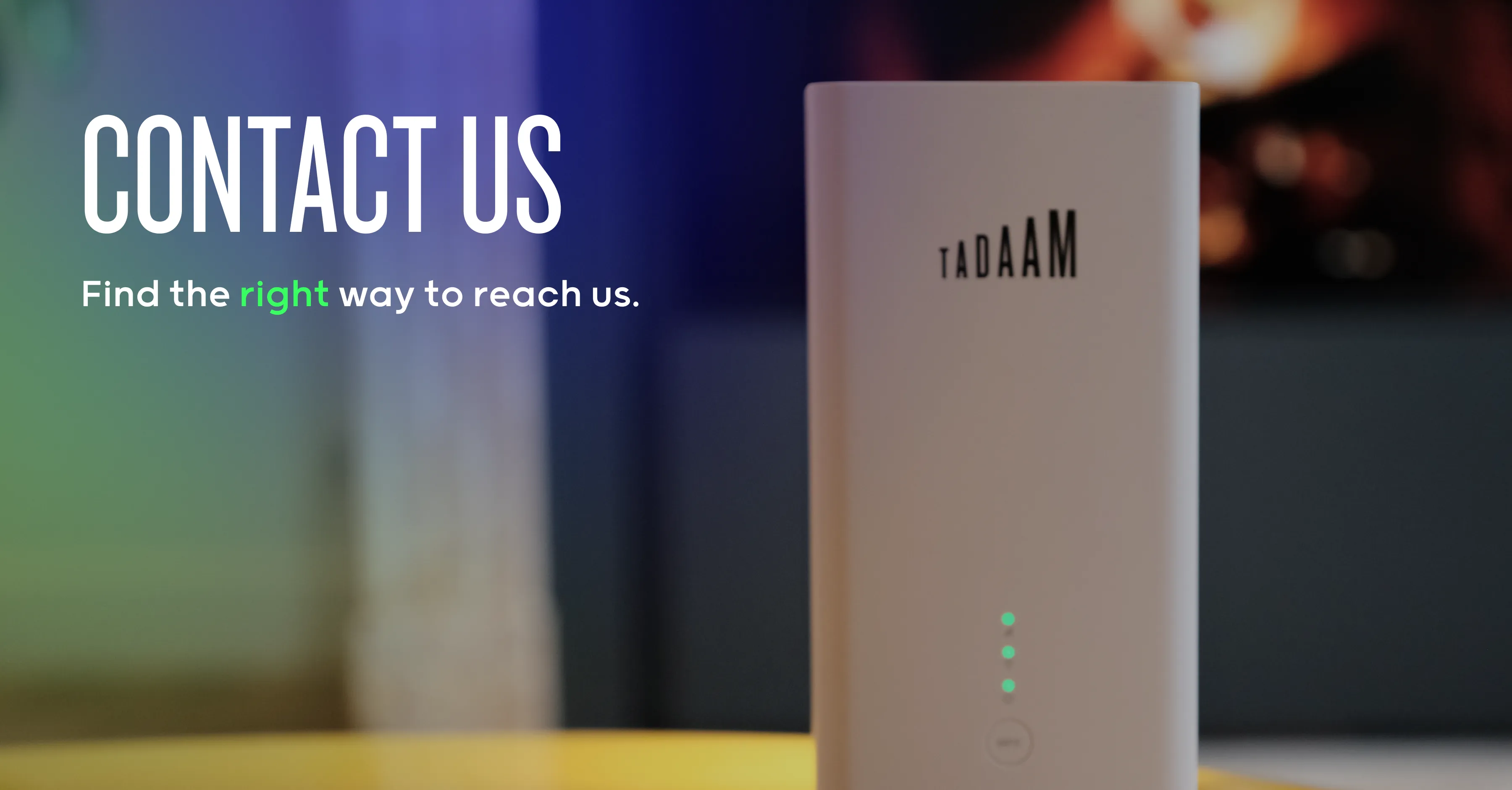 Get in touch with us | TADAAM